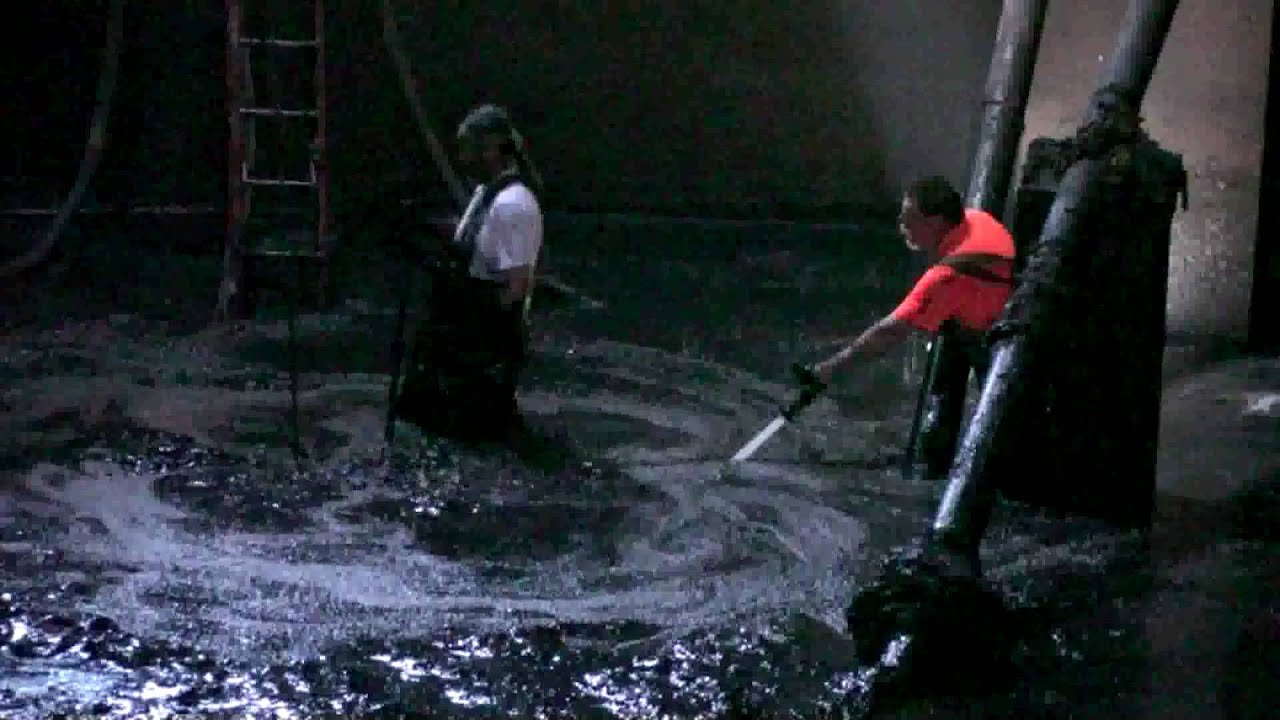 Digester Clean-Out & Discharge To On-site Drying Beds - YouTube