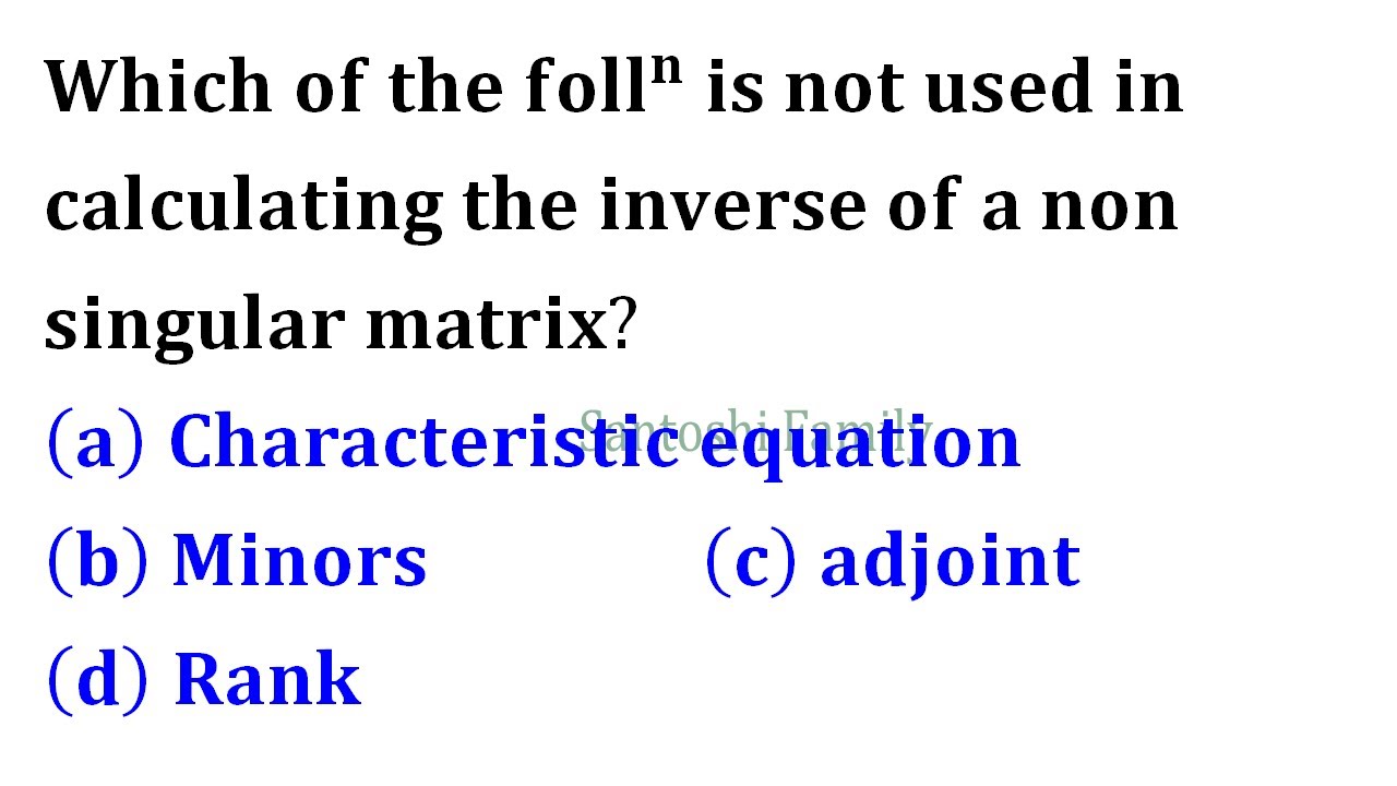 linear algebra engineering iit jam mathematics gate eigen values ...