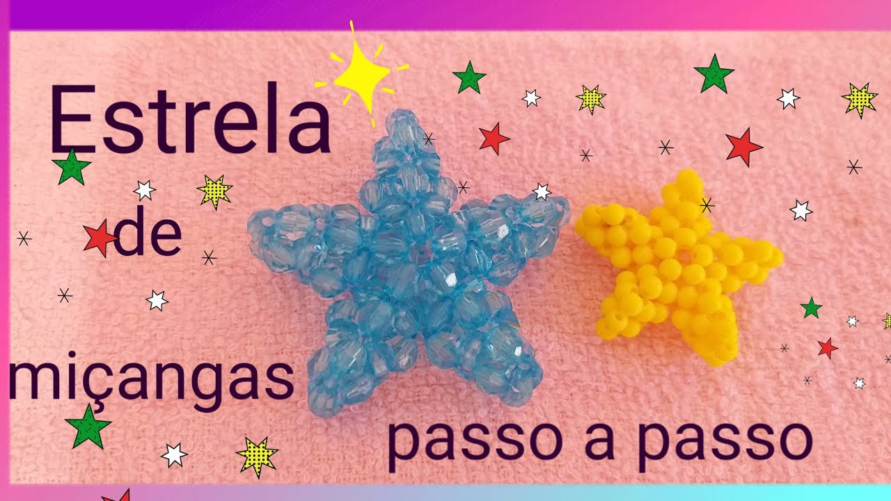 Estrela de miçangas passo a passo - YouTube