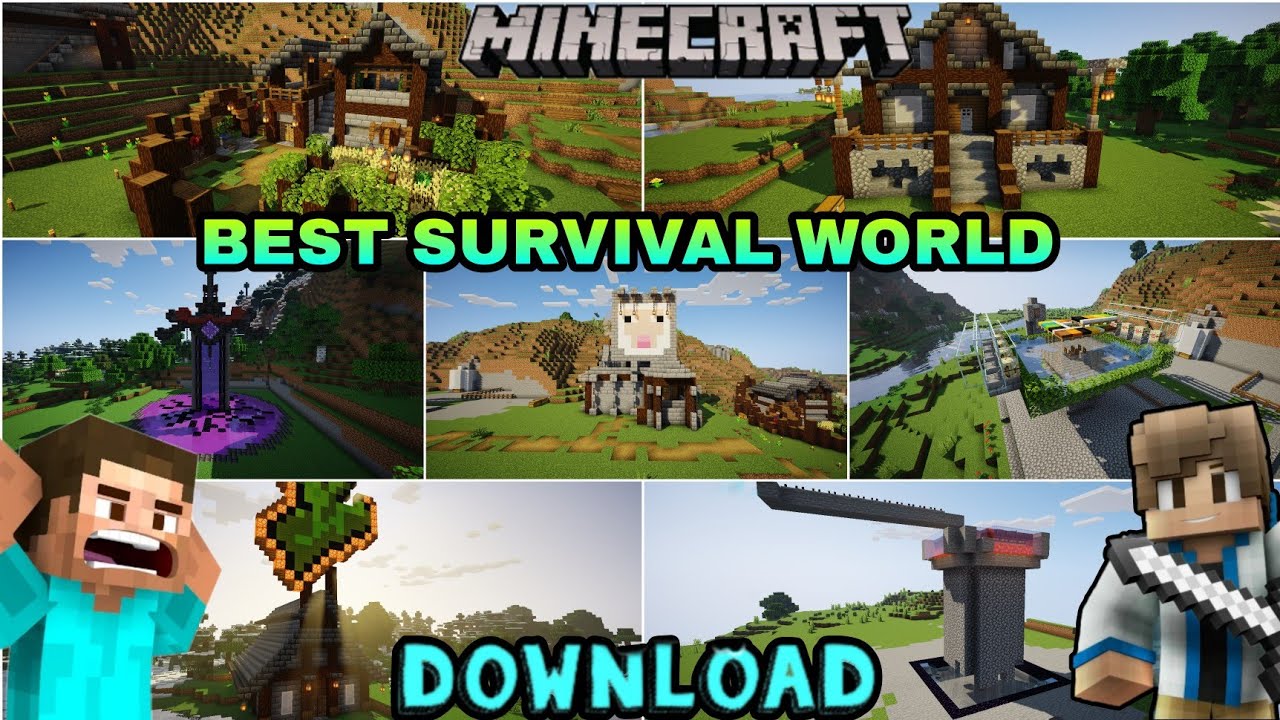 1.21 Best Minecraft Survival World For Minecraft pocket Edition Link ...