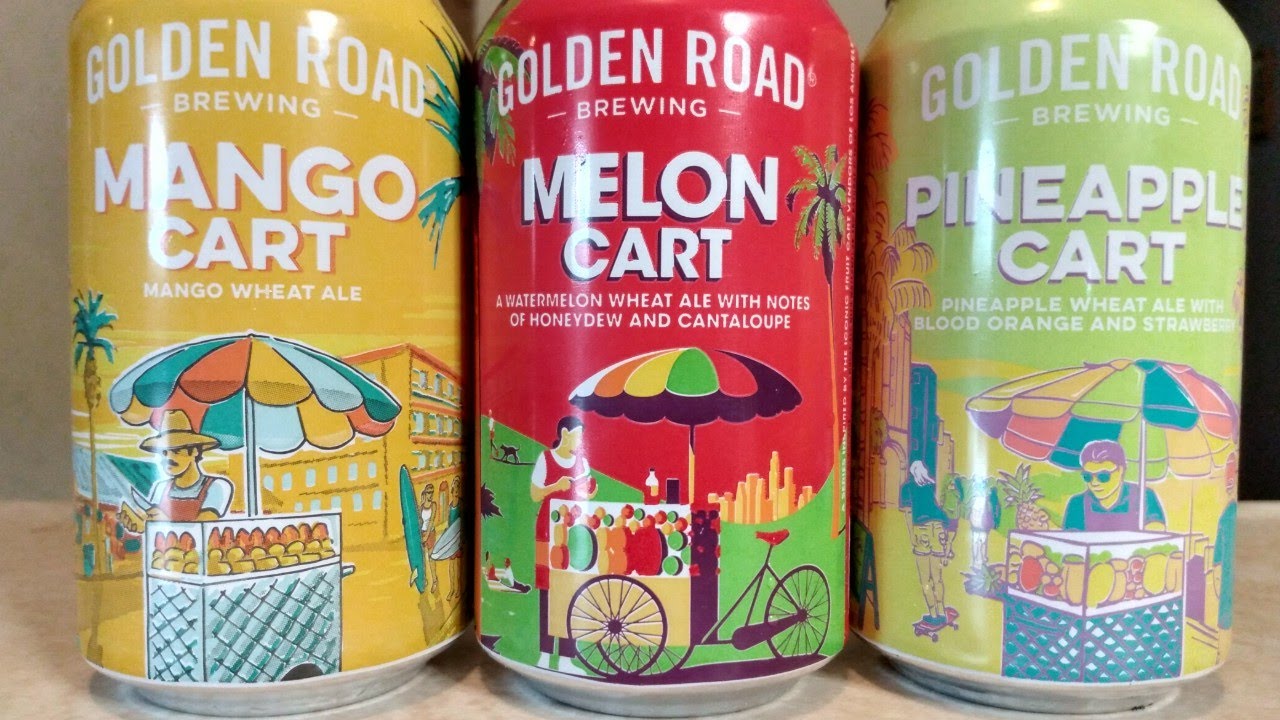 Golden Road Brewing Melon Cart - Black Iowa's Beer Review - YouTube