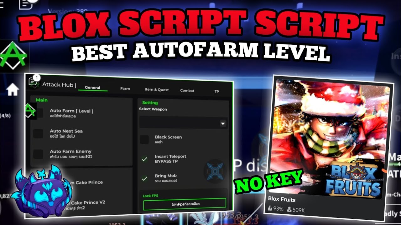 Attack Hub Roblox Script | New Blox Fruits Script Update Best Auto Farm ...