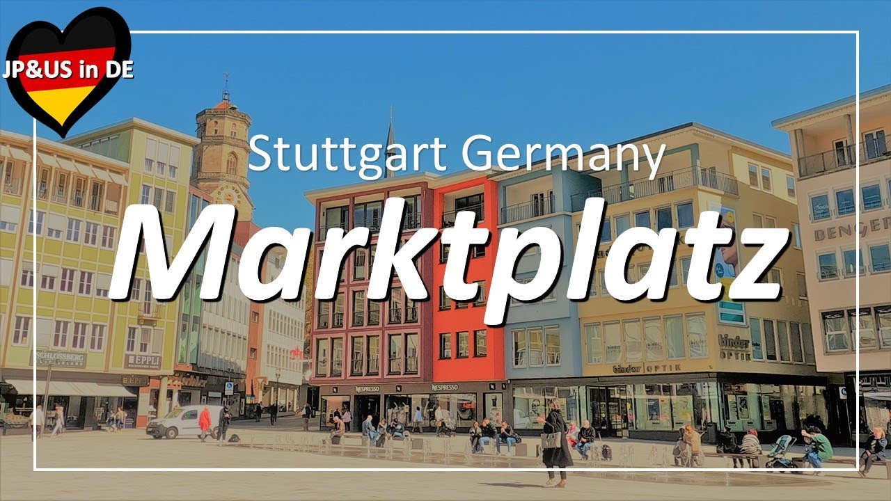 【Stuttgartドイツ】 Walking around Marktplatz in Stuttgart Germany ...