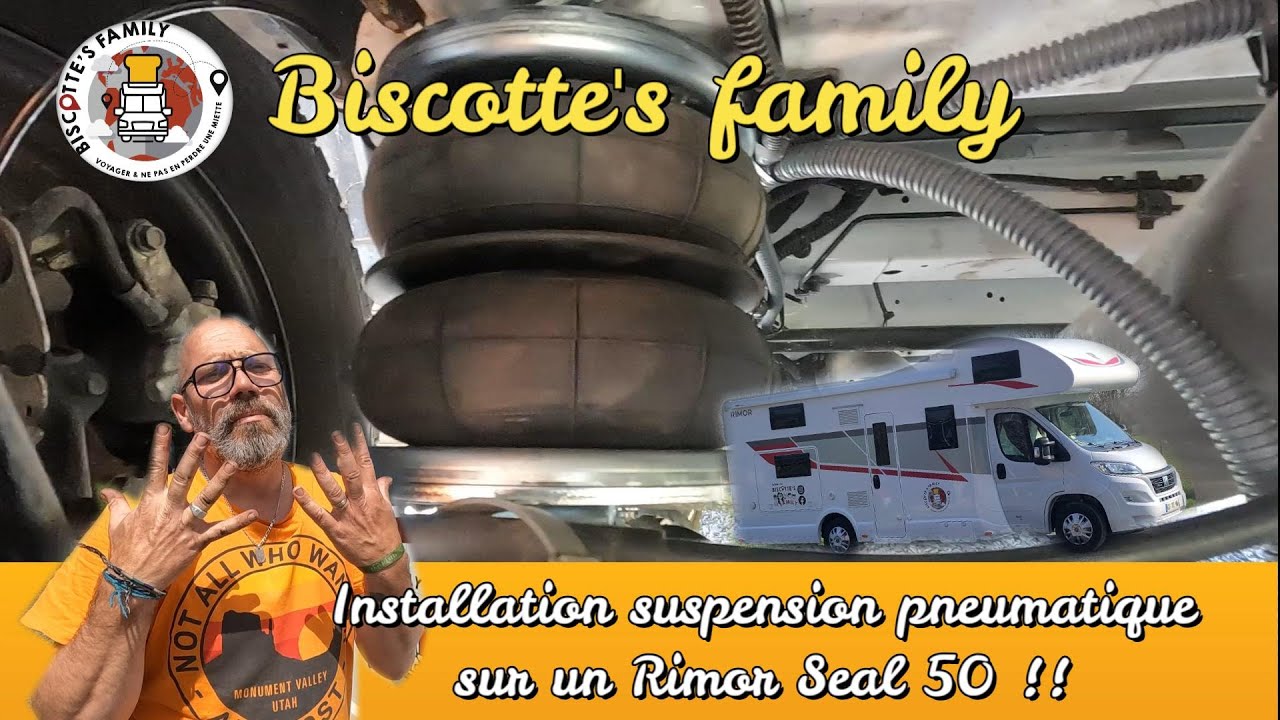 On équipe, notre camping-car Biscotte, de SUSPENSION PNEUMATIQUE TIMPRO ...