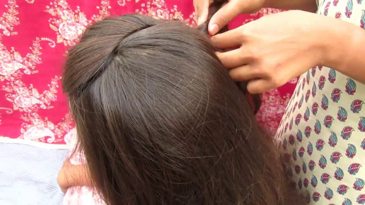 Beautiful Side Twist Puff Hairstyle - YouTube