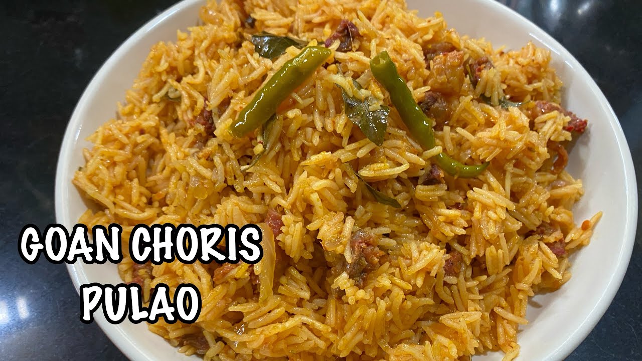 Goan Choris Pulao Recipe | Goan Authentic Sausages Pulao | Quick and ...