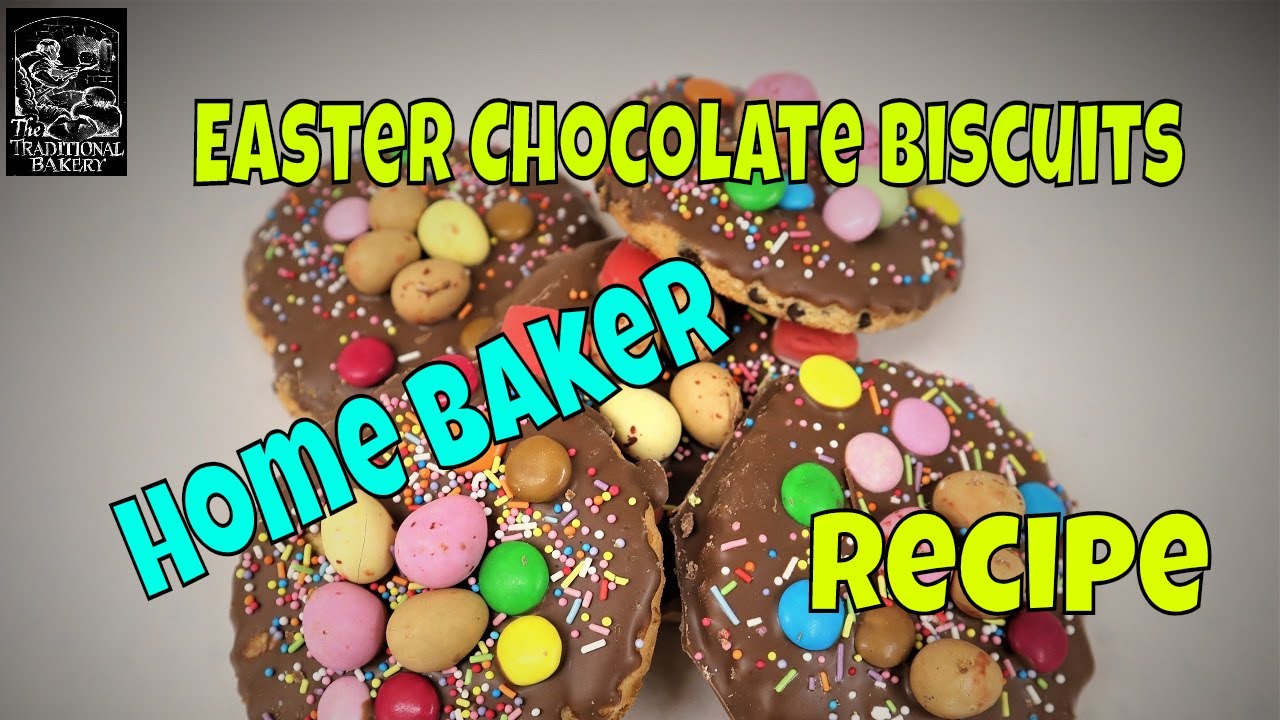 Chocolate Easter Biscuits how to Recipe Demonstration at Bakery - YouTube
