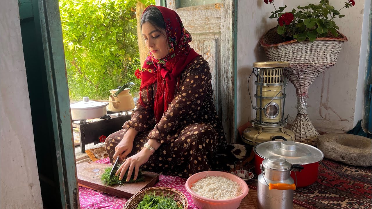 How to cook Iranian rice with fried chicken / super delicious and ...