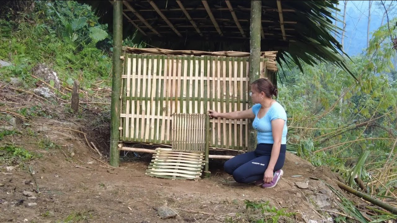 Building bamboo for chicken, My husband sent me into the forest to farm ...