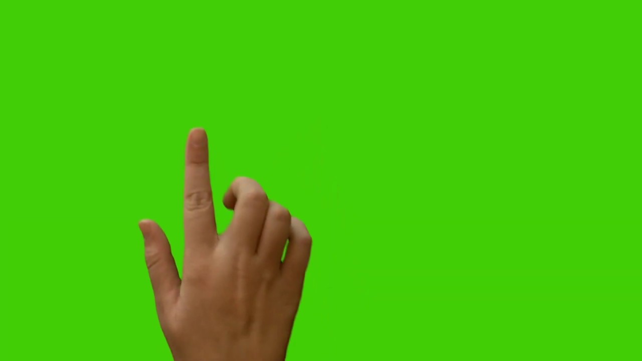 Green screen hand gesture . (Slide) - YouTube