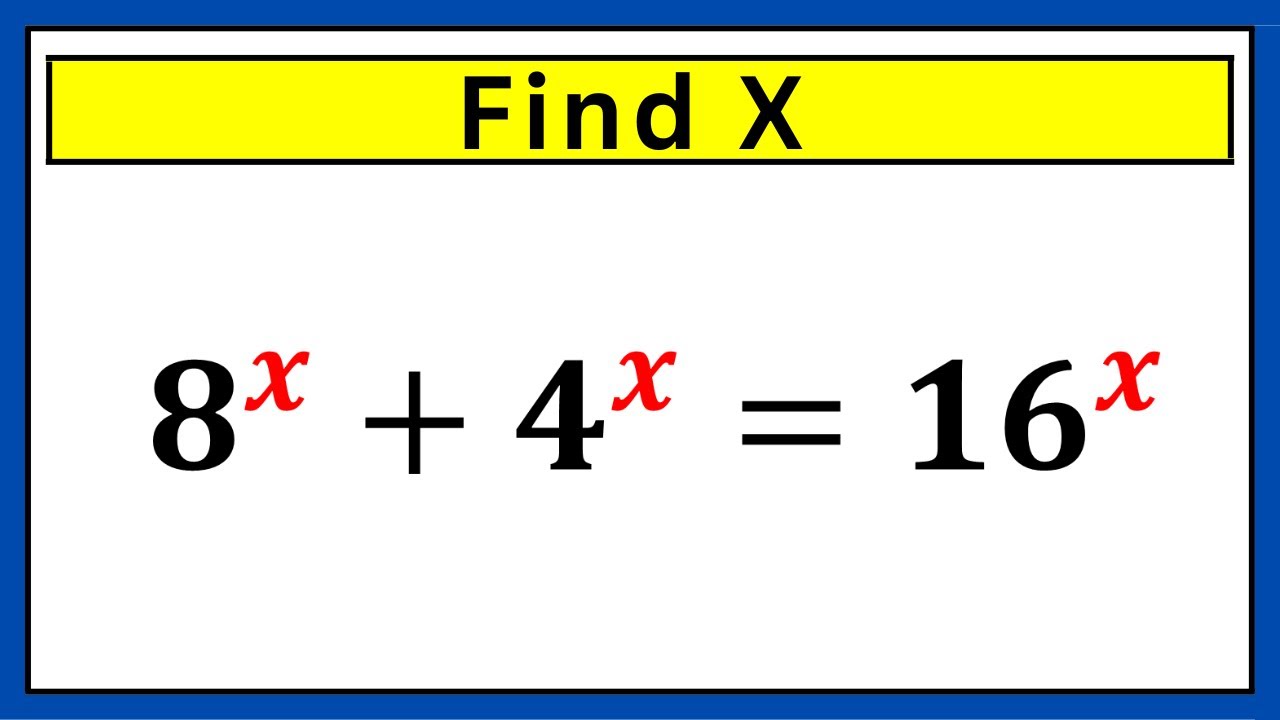 Nice Algebra Problem Math Olympiad Question | Find X - YouTube