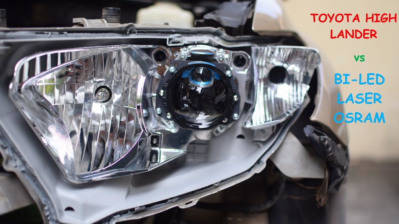 Toyota Highlander 2013 vs Bi - LED Laser Osram + Đèn pha LED Philips ...