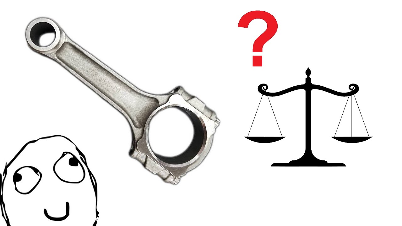 Las bielas -Práctico- Aligerado y equilibrado - Parte 2 Pesaje - YouTube