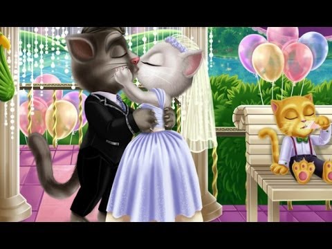 Talking Tom And Angela Wedding Kiss best video games for girls - YouTube