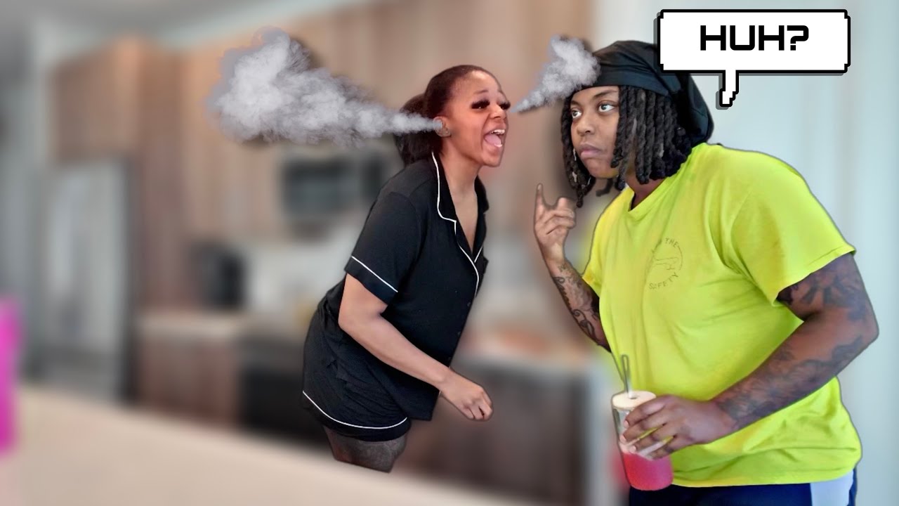 Saying “HUH" EVERY TIME My Fiancee TALKS! *HILARIOUS* - YouTube