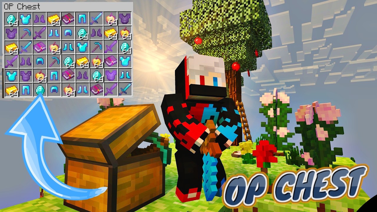 Minecraft, But Chests Give OP Items... - YouTube