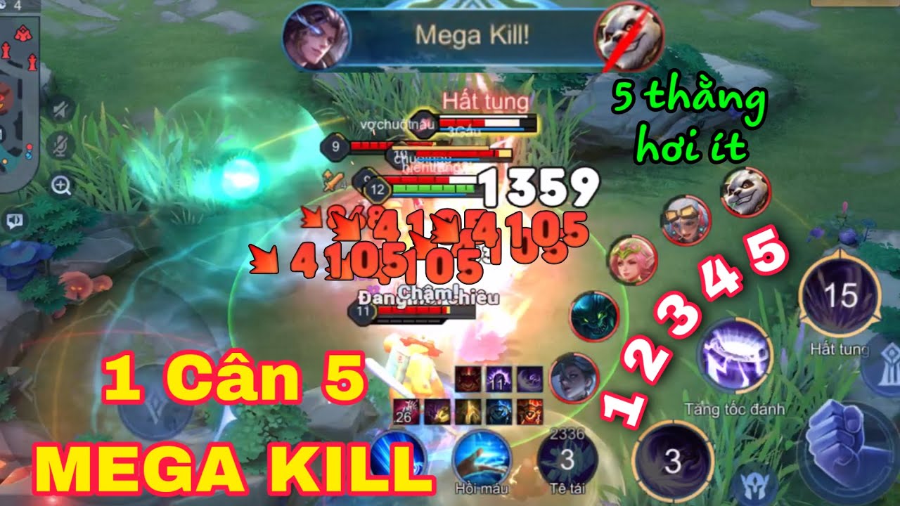 Triệu Vân Cân 5 MEGA KILL Mãn Nhãn Dame Quá Ảo - YouTube