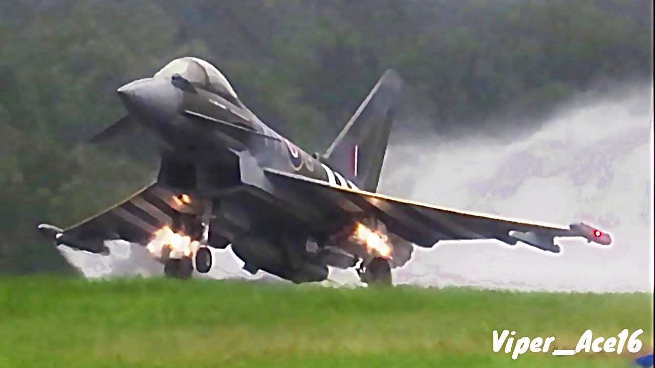 Flooded Runway - RAF Eurofighter Typhoon Display - Bagotville ...