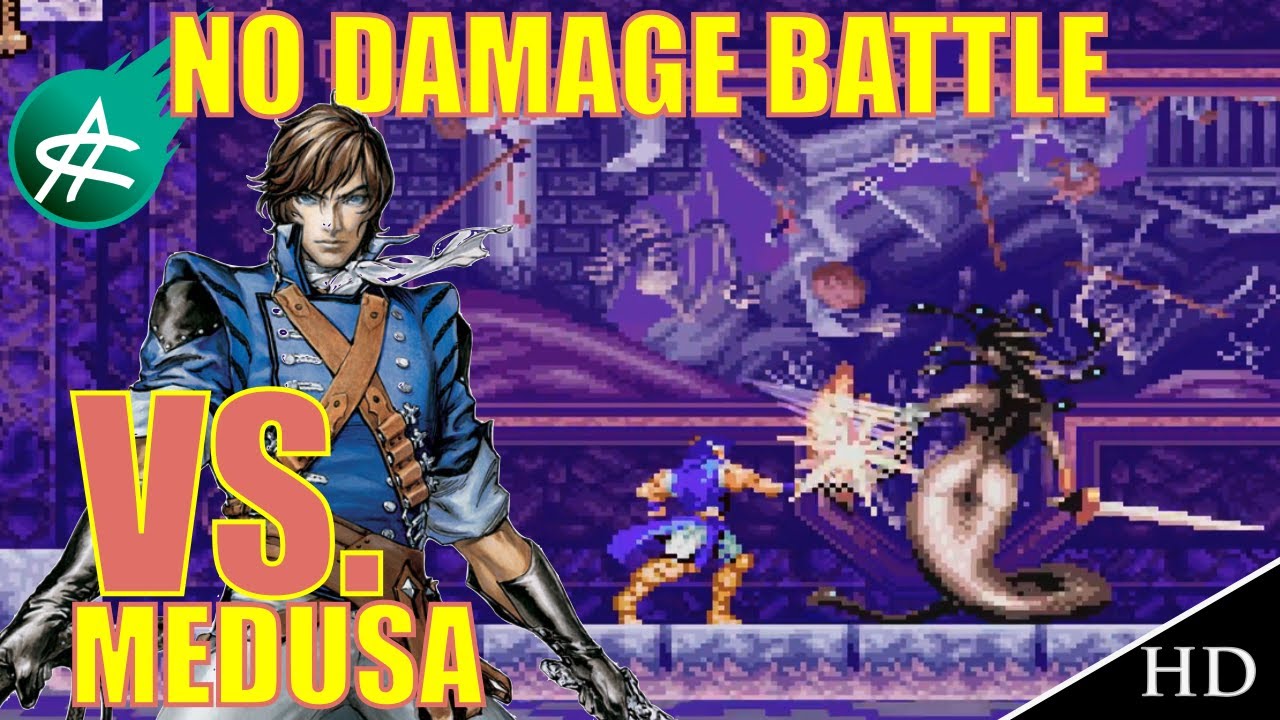 Richter Whip Only No Damage Medusa Boss Fight | Castlevania: Symphony ...