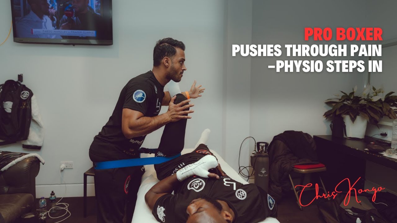 Pro Boxer Pushes Through Pain - Physio Steps In - YouTube
