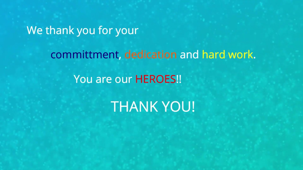 We applaud YOU! - YouTube