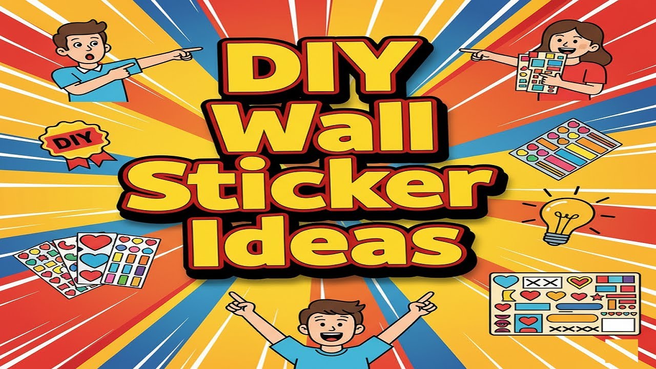 DIY Wall Sticker Ideas | Transform Your Walls #walldecorideas # ...