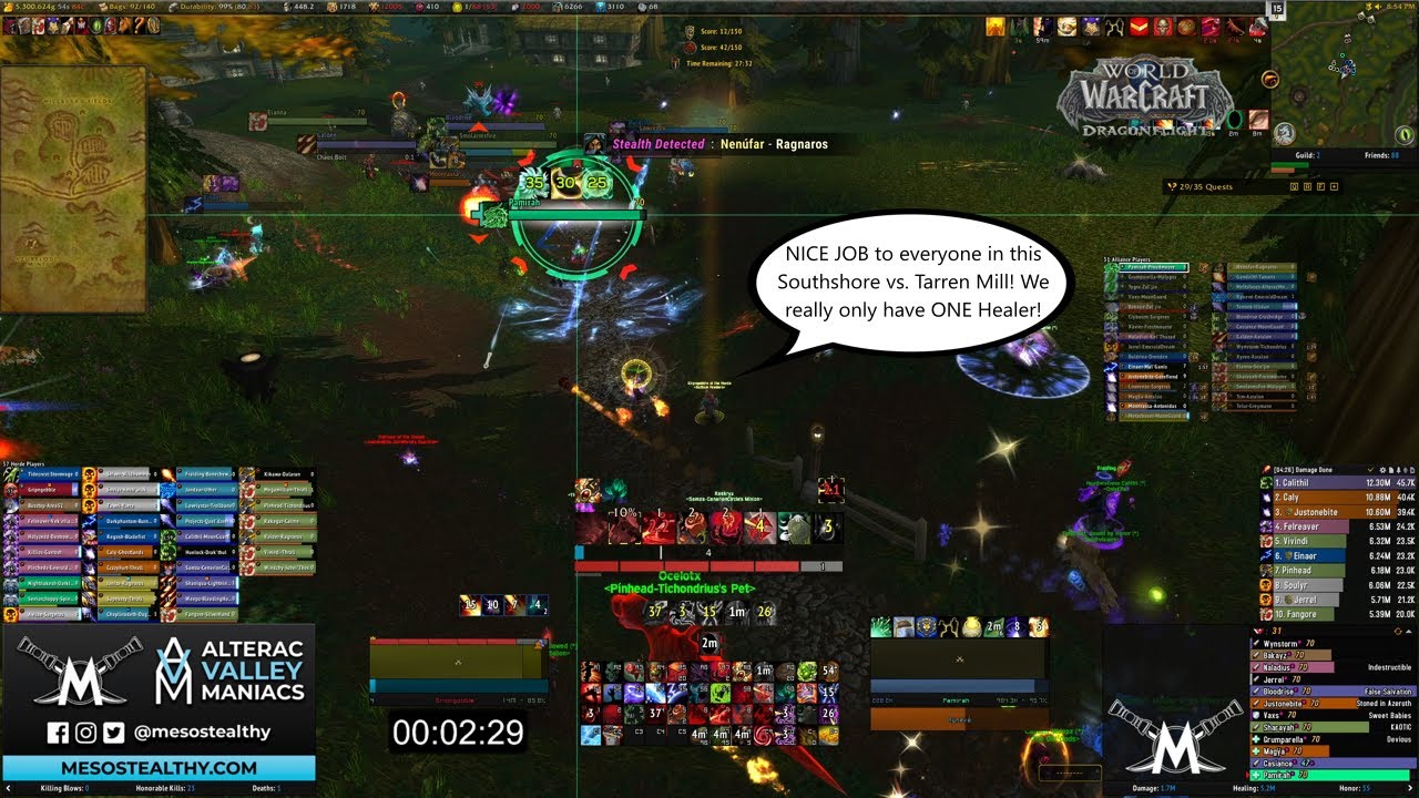 Yes, you can seriously win Southshore vs. Tarren Mill with ONE Healer ...