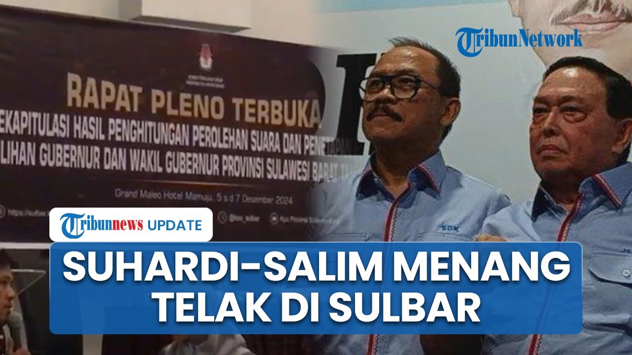 Hasil Pilkada Sulbar 2024, Suhardi Duka-Salim S Terpilih jadi Gubernur-Wakil Gubernur - YouTube