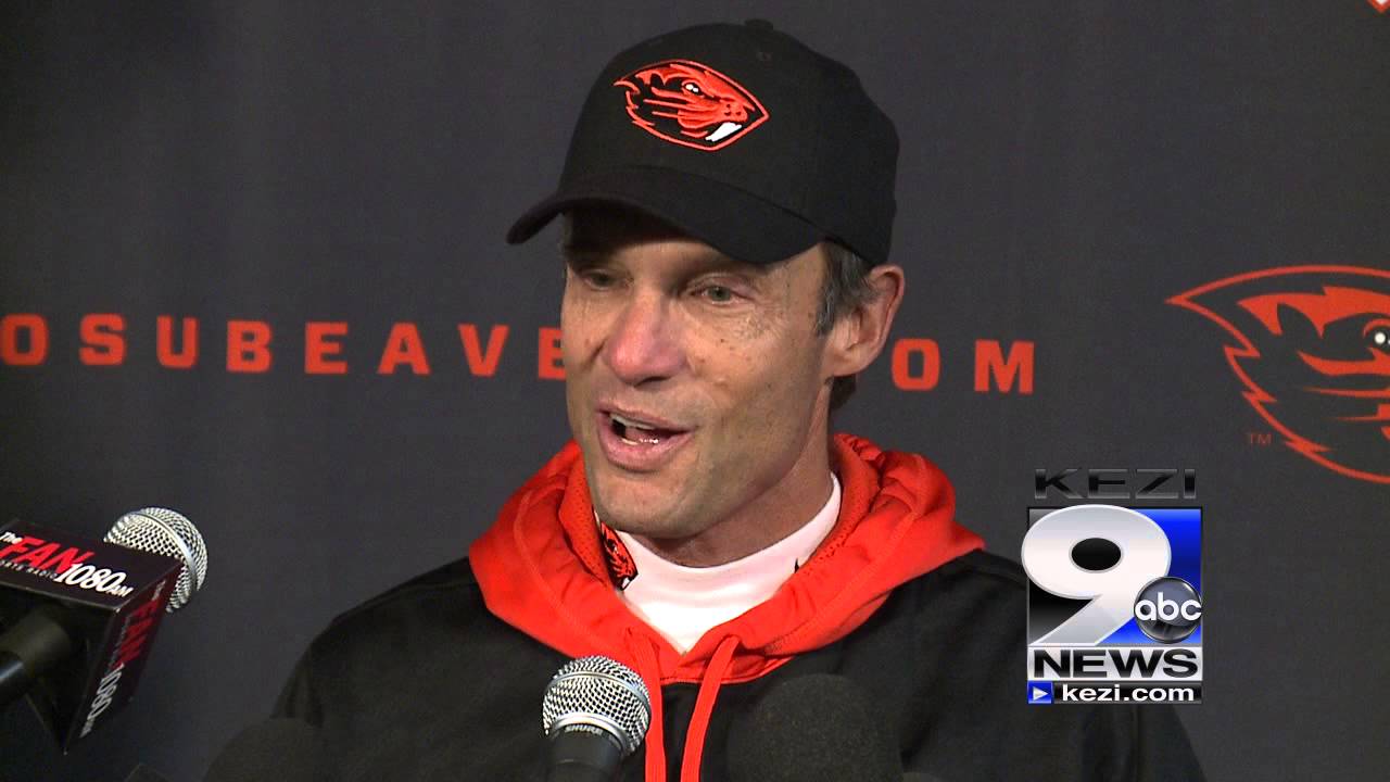 Mike Riley After OSU's Loss to USC - YouTube