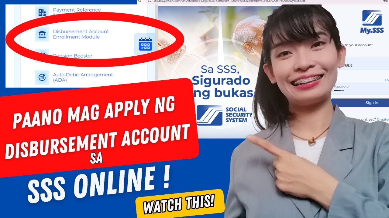 Paano Mag Apply ng Disbursement Account sa SSS Online Step by Step ...