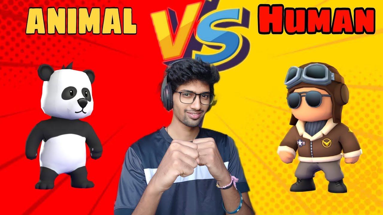 Animals Vs Human Stumble Guys Live | Road To 1.65K Subs - The Guy ...