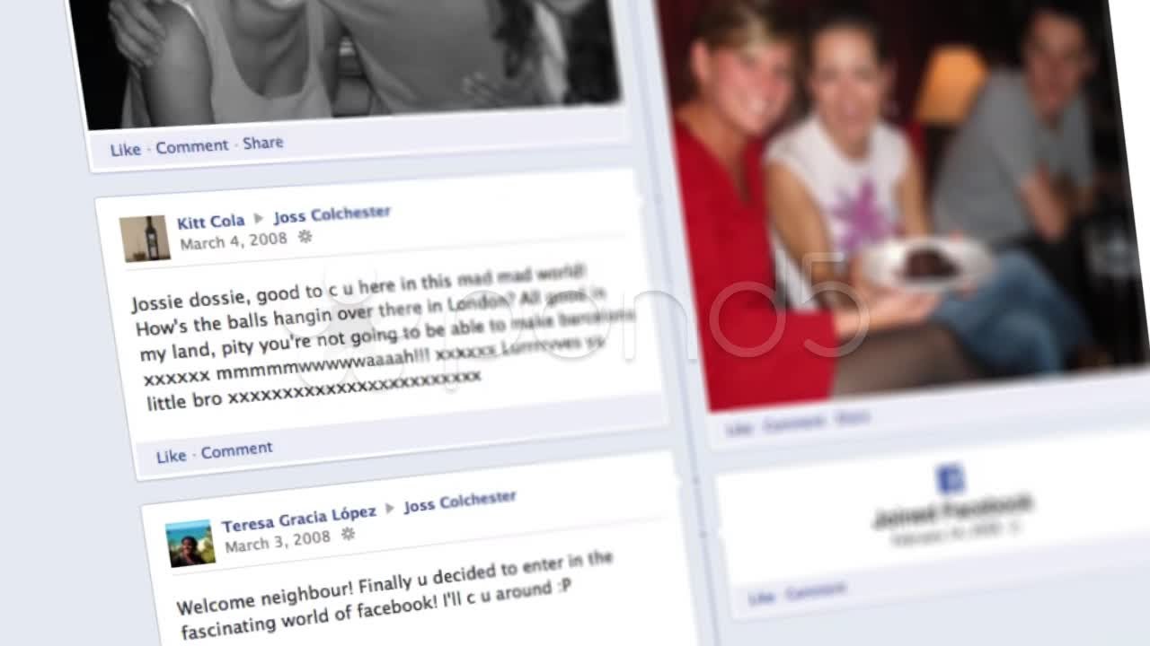 Scrolling Through Facebook Posts. Stock Footage - YouTube