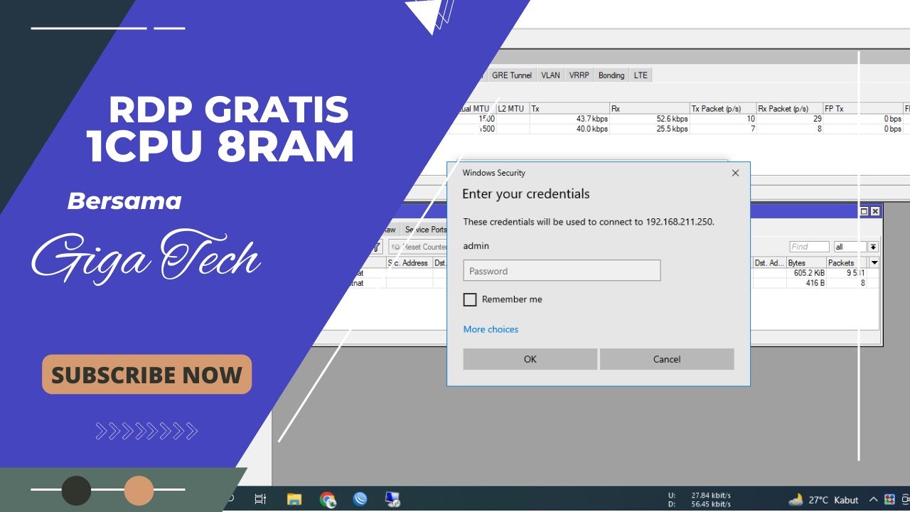 RDP Gratis 1CPU 8Gb Ram 128 HDD - YouTube