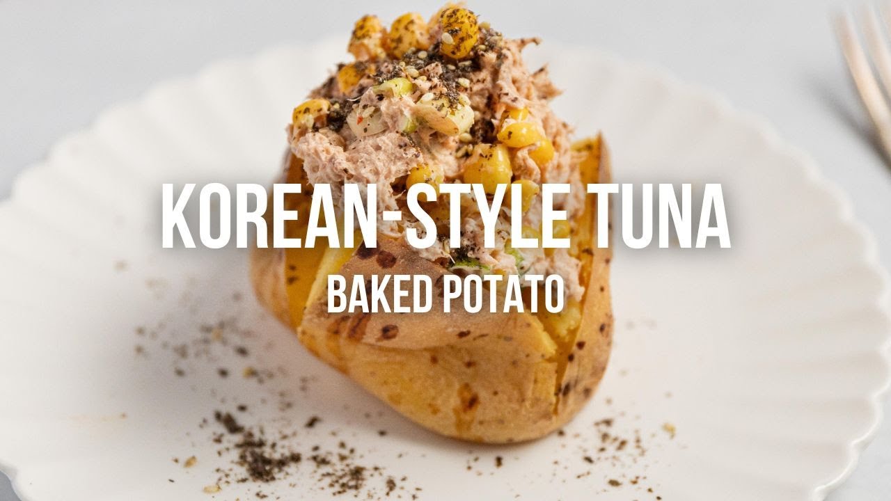 Korean Style Tuna Baked Potato - YouTube