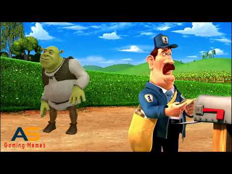 Mmmm shrek - shrek doing fortnite dance but mailman saw it (Bad ending ...