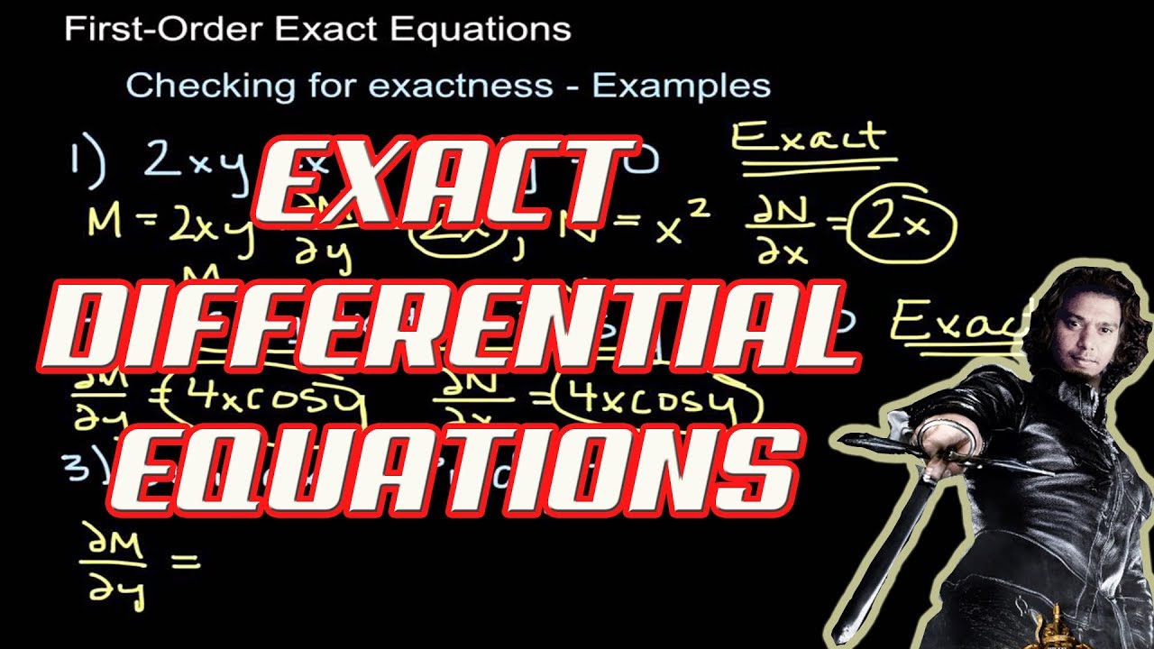 How to solve EXACT DIFFERENTIAL EQUATIONS IVPs - YouTube