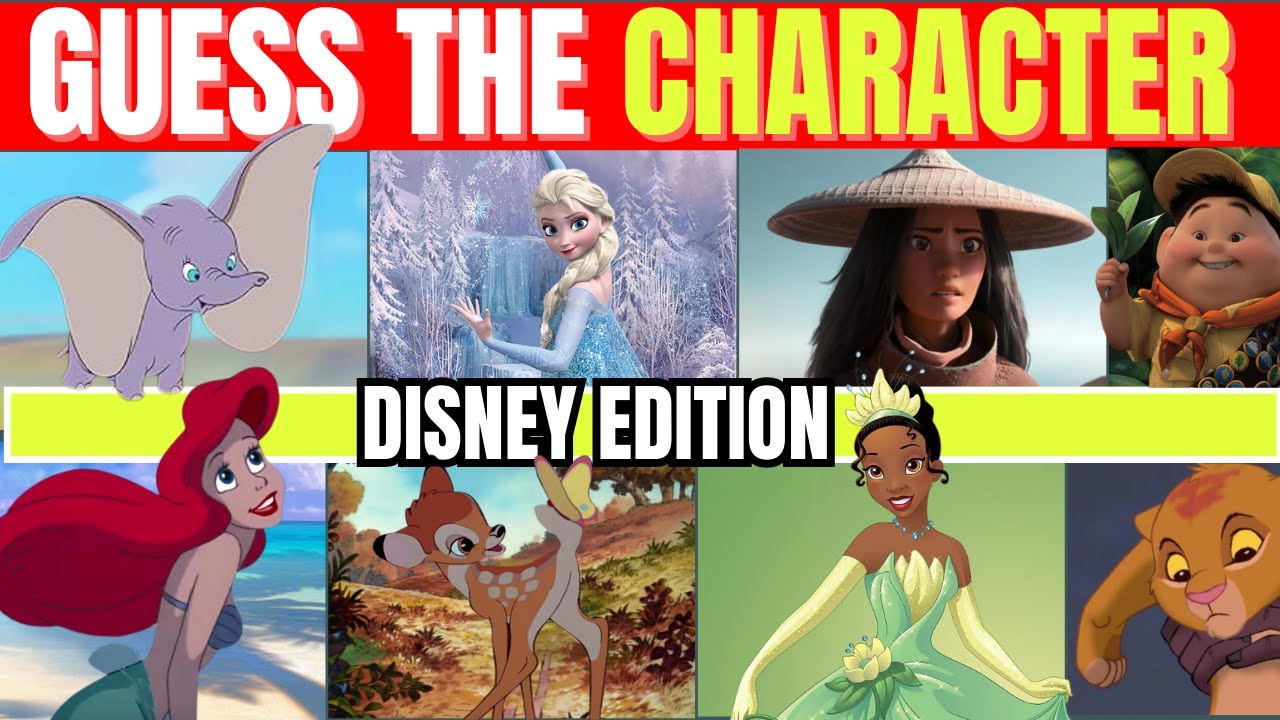 Guess the Movie Character Disney Character Quiz - YouTube