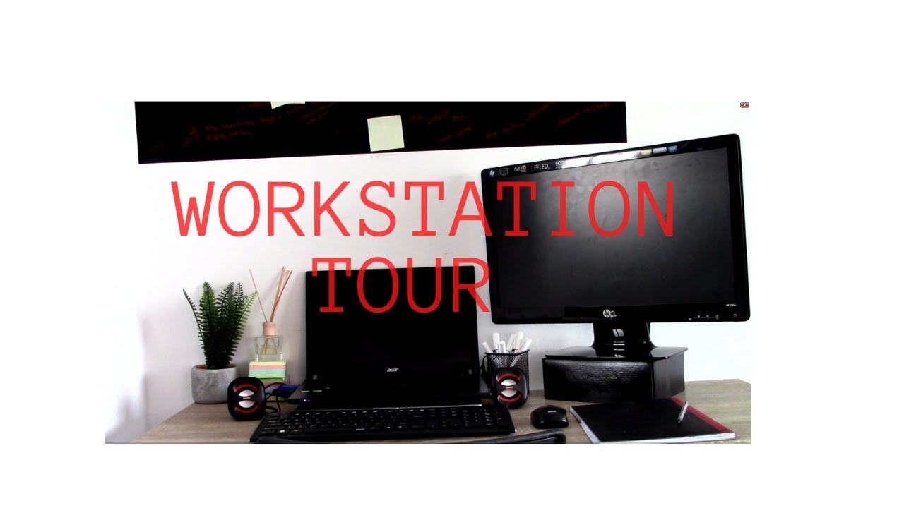 Work Station Tour | What's on my desk | South African Youtuber - YouTube