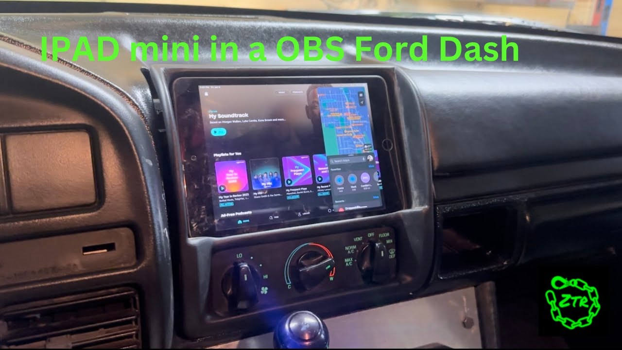 OBS Interiors iPad mini Dash Install - YouTube