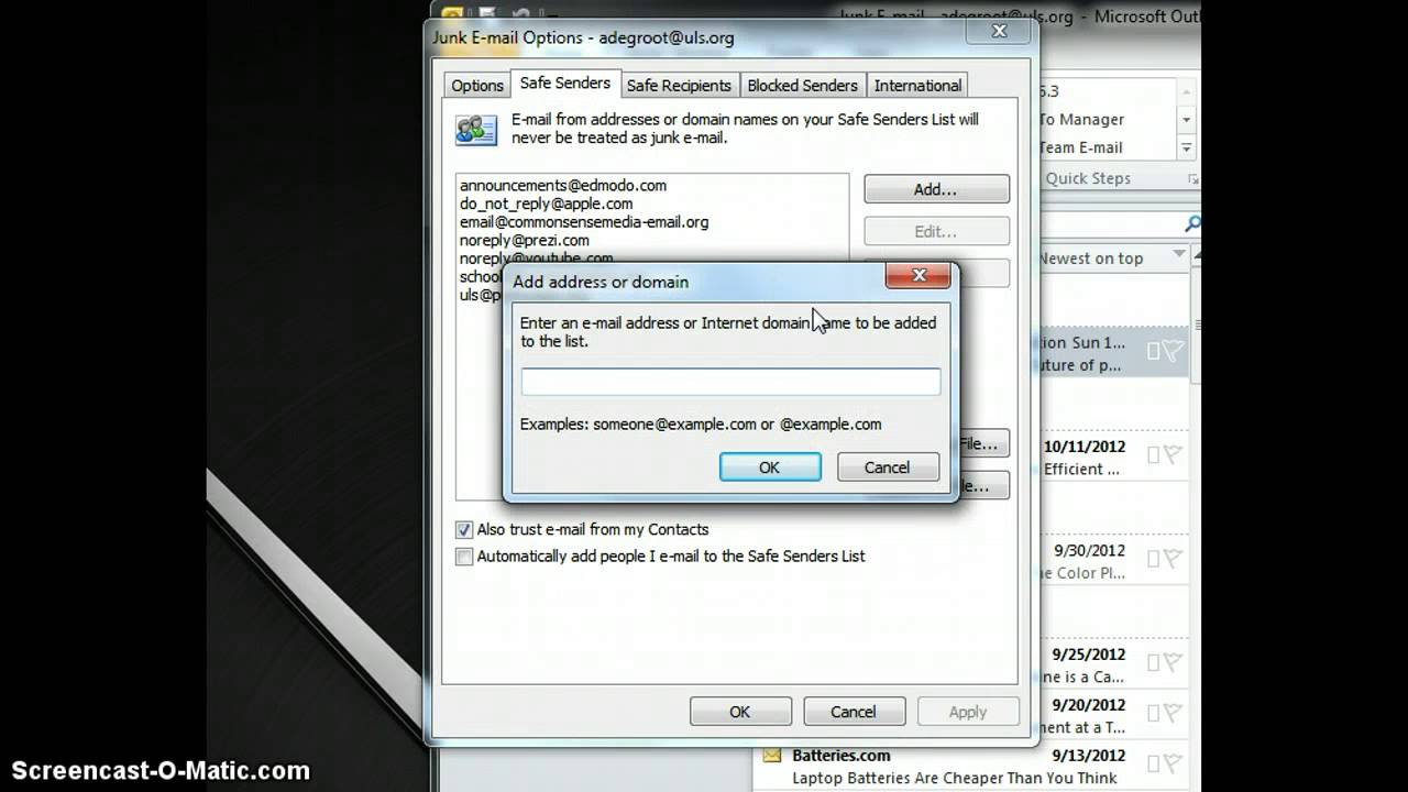 Outlook 2010 Junk E Mail Settings YouTube outlook-2010-junk-e-mail-settings-youtube
