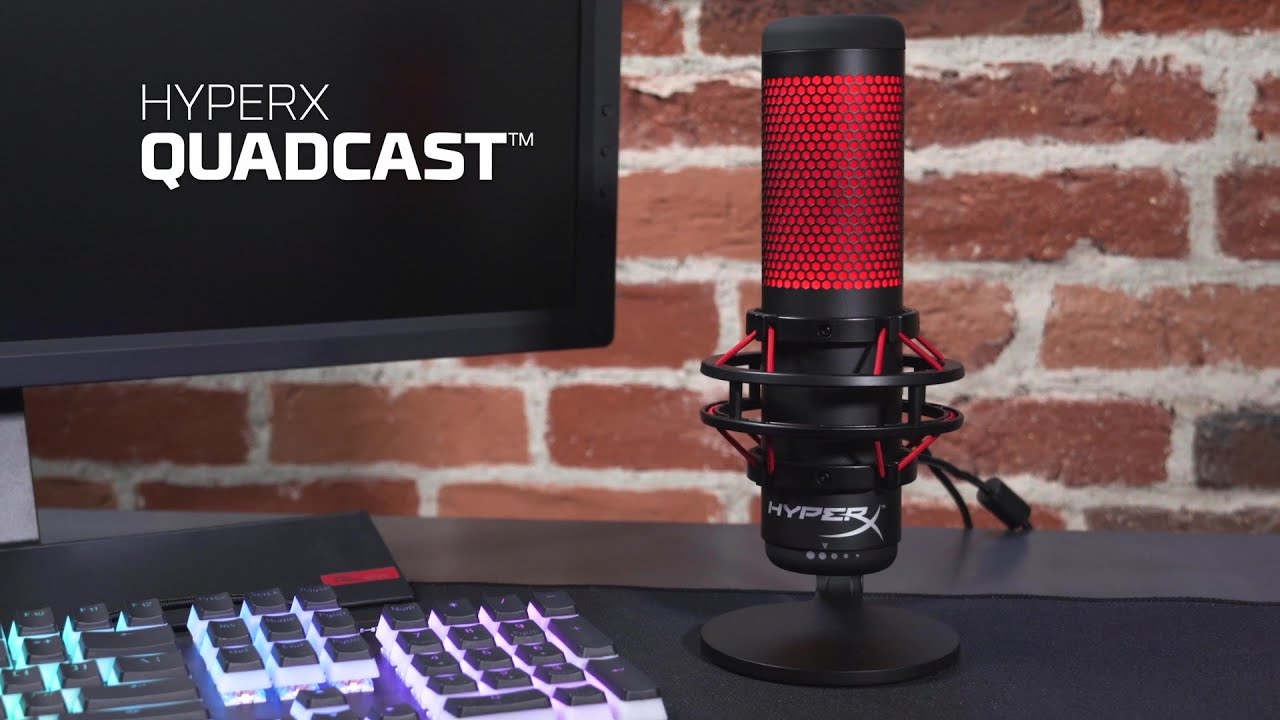 Quad Cast Microphone HyperX BY - YouTube