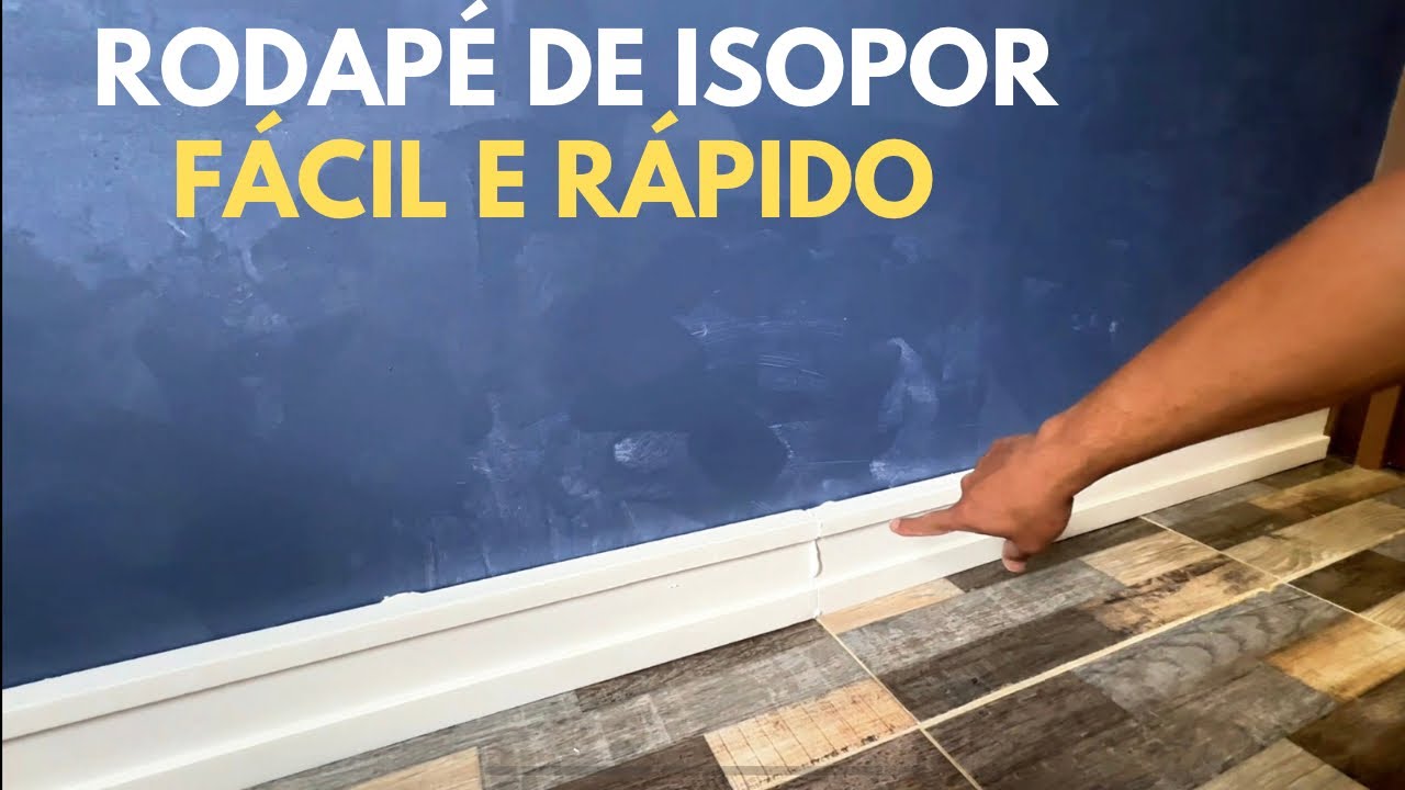 Passo a passo: Como criar um rodapé de isopor - YouTube