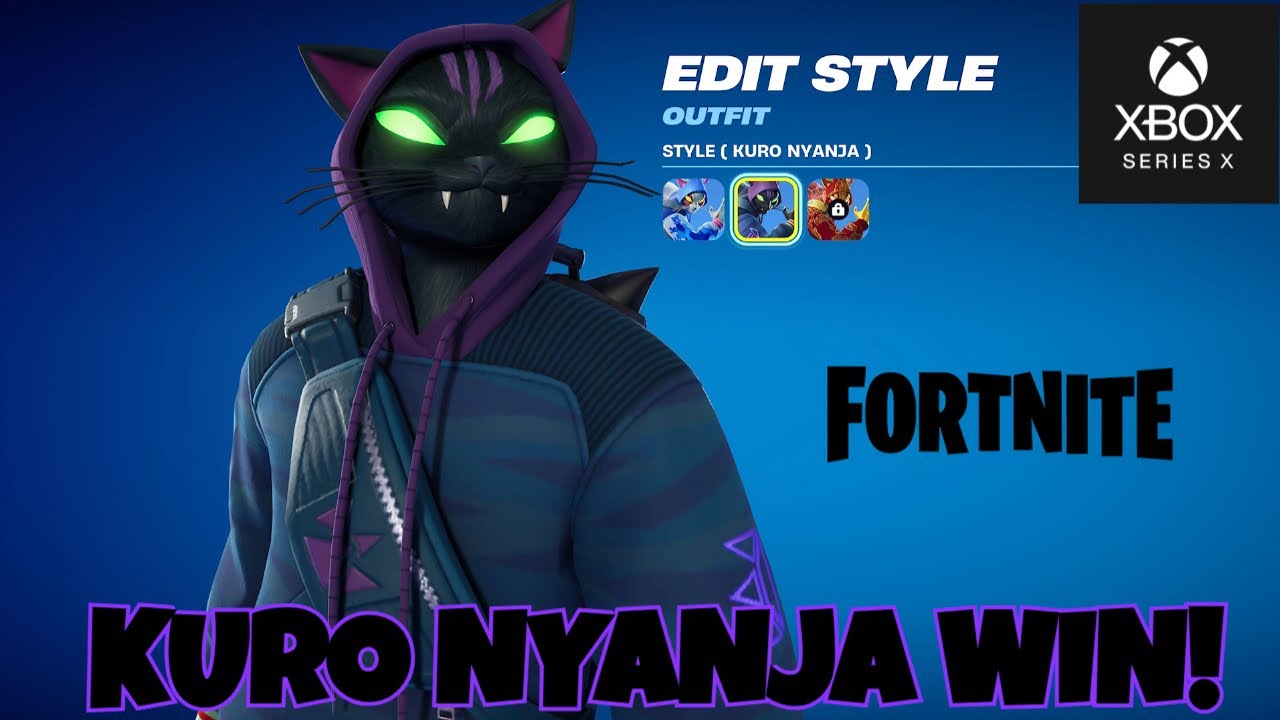FORTNITE KURO NYANJA WIN! XBOX CHAPTER 6 SEASON 1 - YouTube