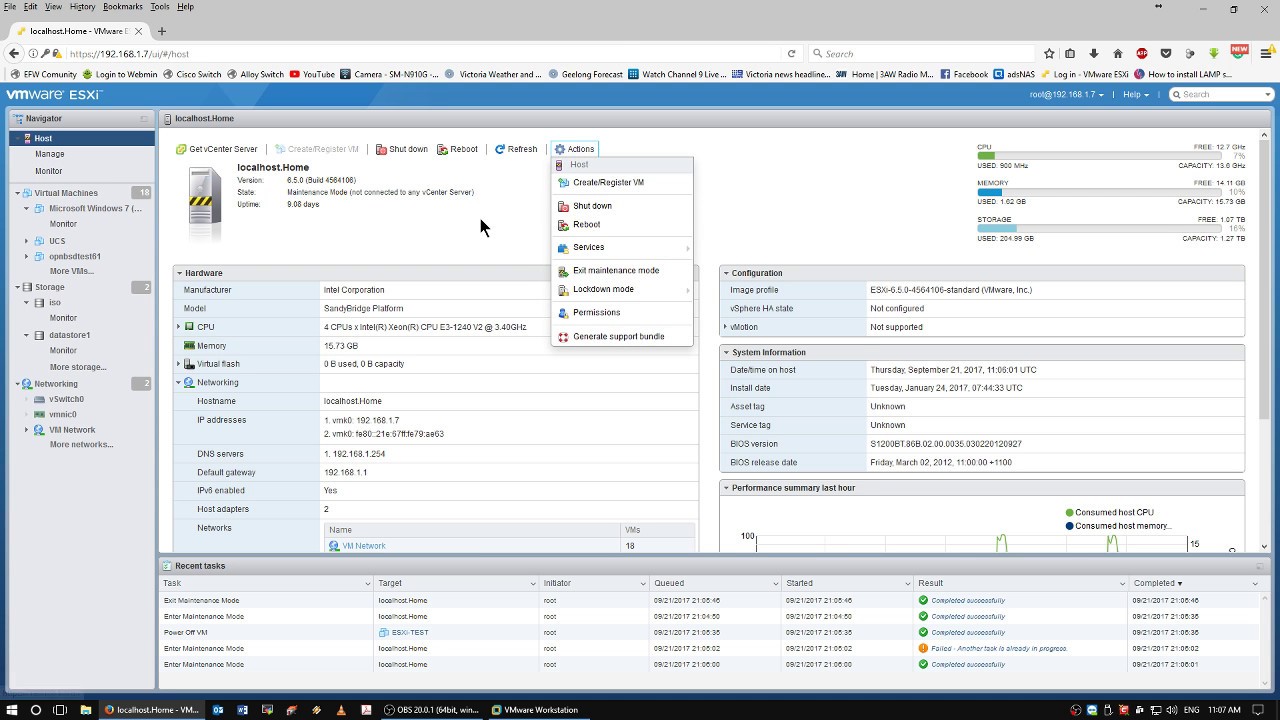 System Setup - VMware ESXi Hypervisor - YouTube