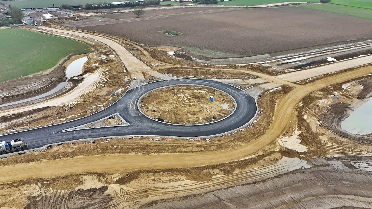 Long Stratton Bypass | TARMAC WORK UNDERWAY | Major Progress | February ...