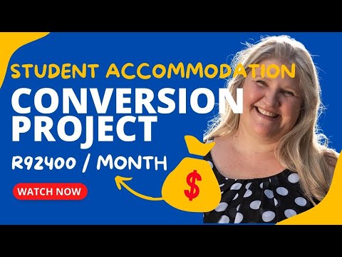R92 400 per month rental student accommodation conversion (22 students in Cape Town)
