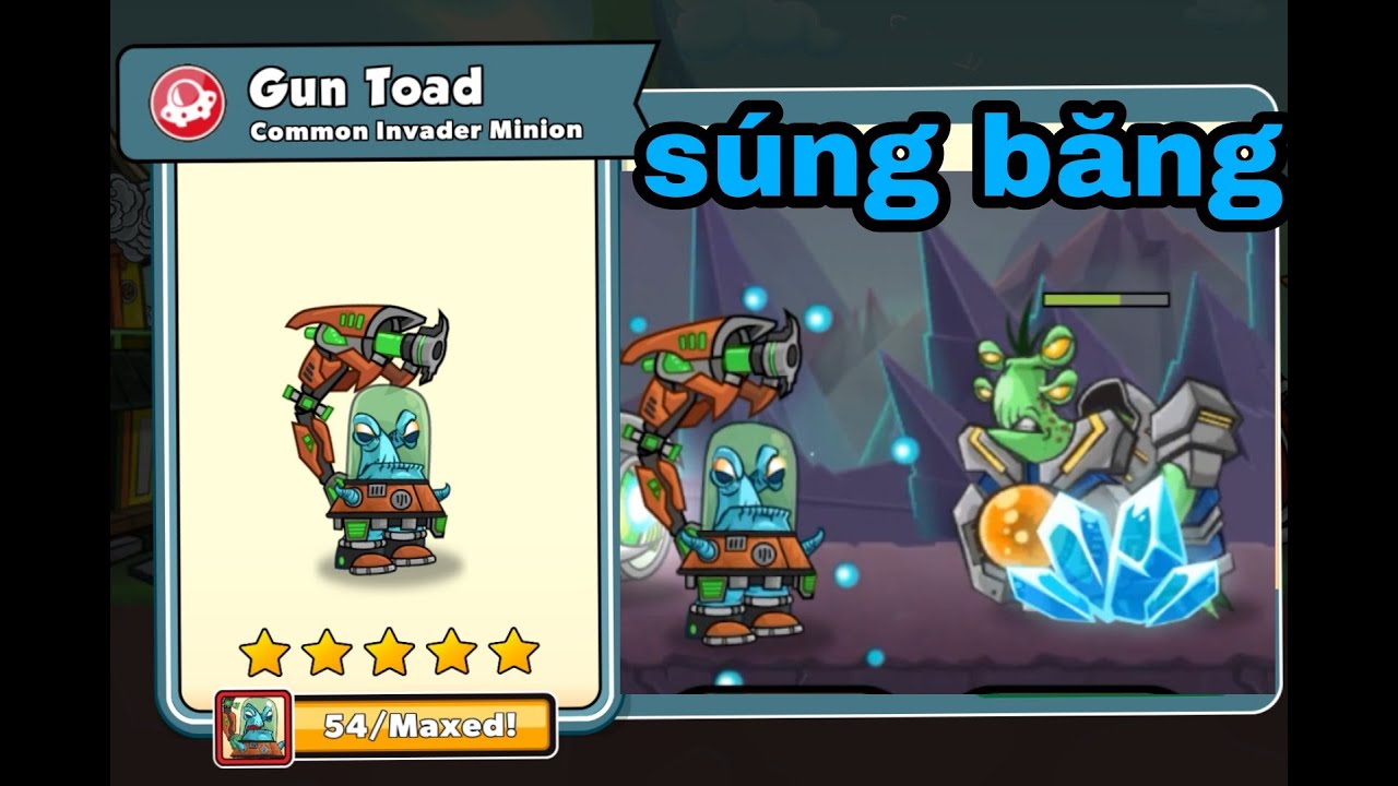 tower conquest #218 : gun toad 5 star - YouTube