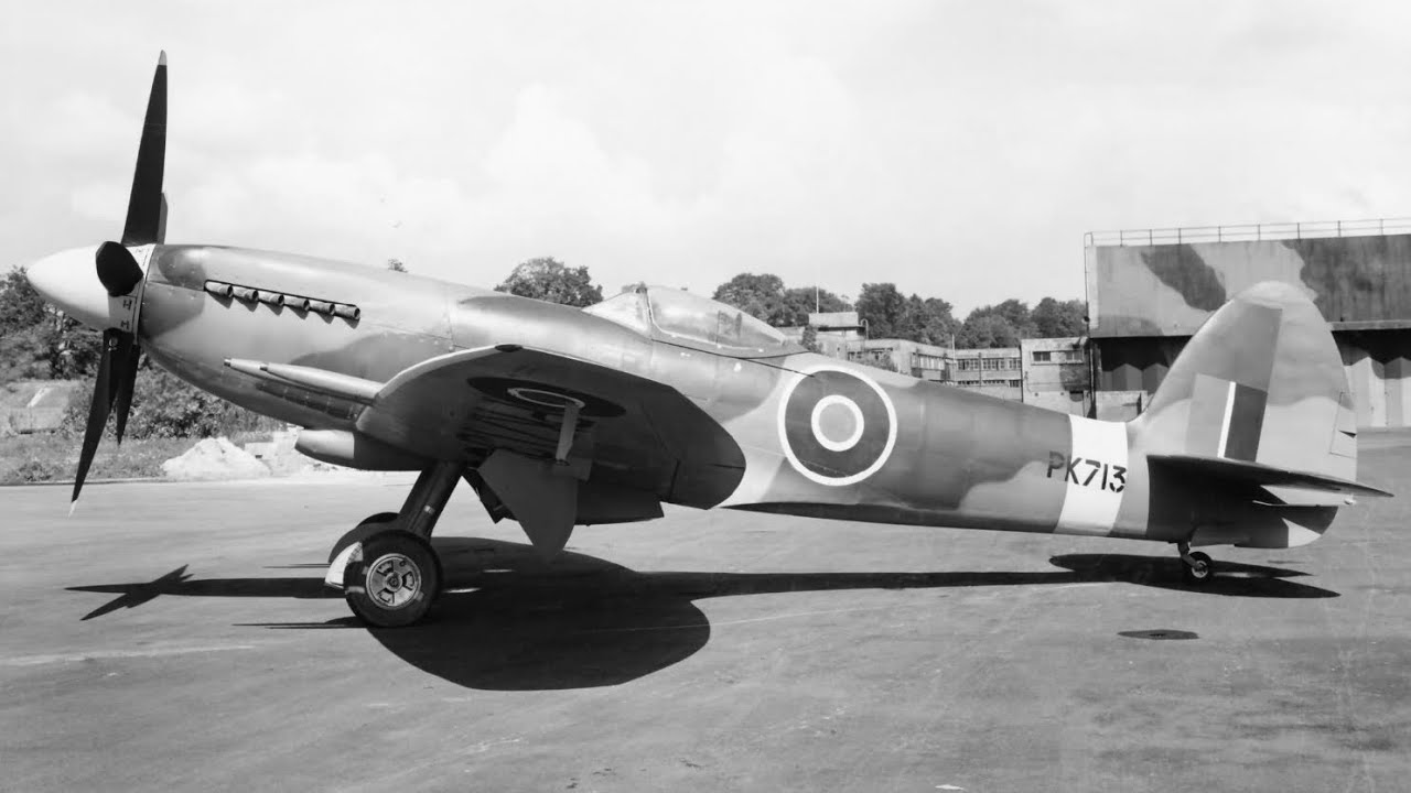 Spitfire MK 24 (The last spitfire) 1955. - YouTube