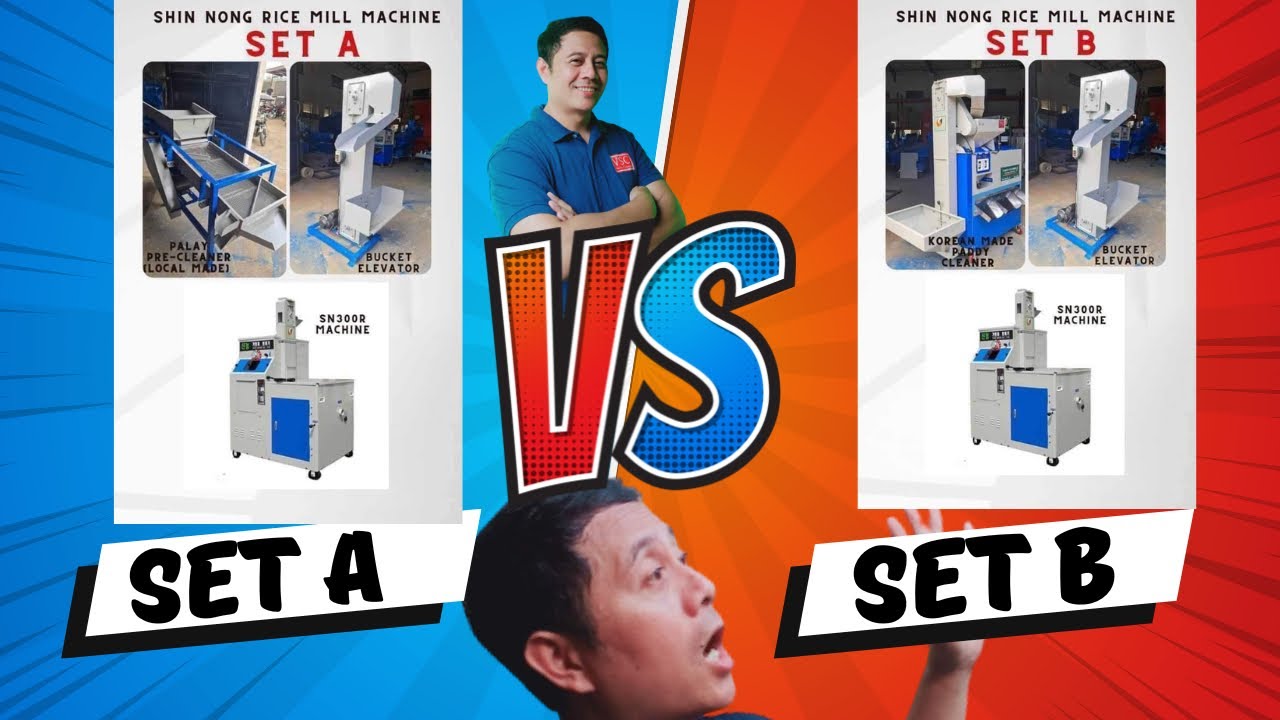 SET A vs SET B | SHIN NONG RICE MILL MACHINE | alin ang mas maganda ...
