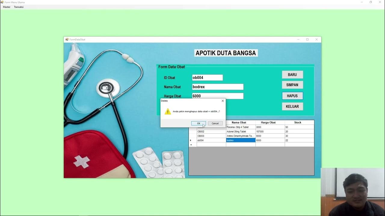 Membuat Aplikasi Apotik Menggunakan Vbnet Youtube